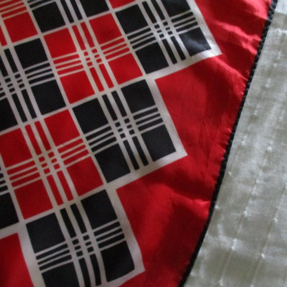 Vintage | Accessories | 96s Black Red Checkerboard Plaid | Poshmark